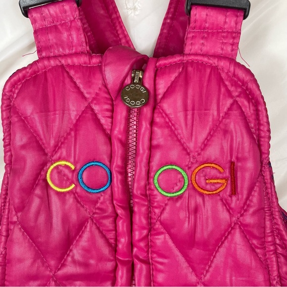 COOGI | Jackets & Coats | Coogi Hot Pink Girls Snow Suit Bib Overalls ...